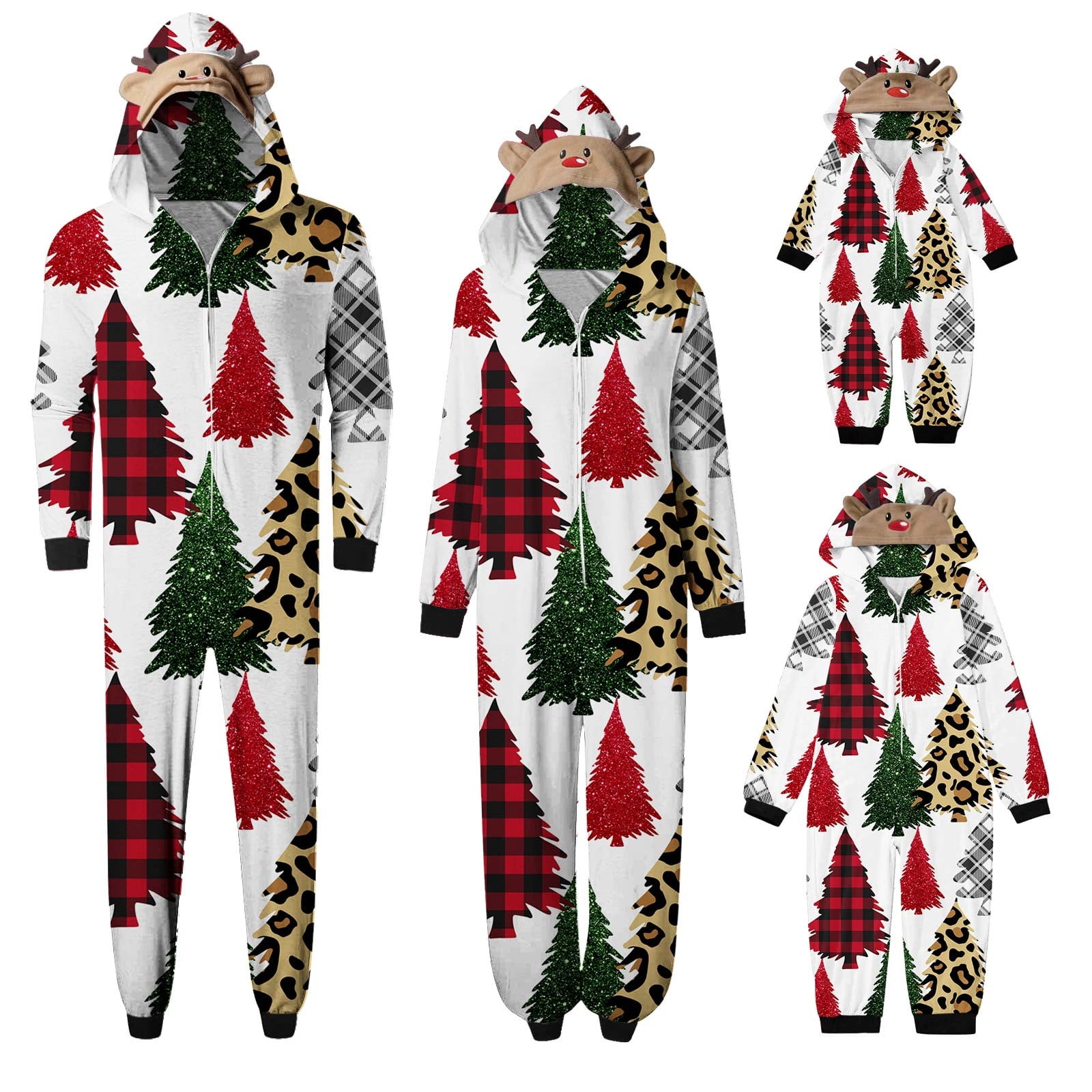 Midsumdr Christmas Pajamas for Family Fashion Christmas Tree,Elk ...
