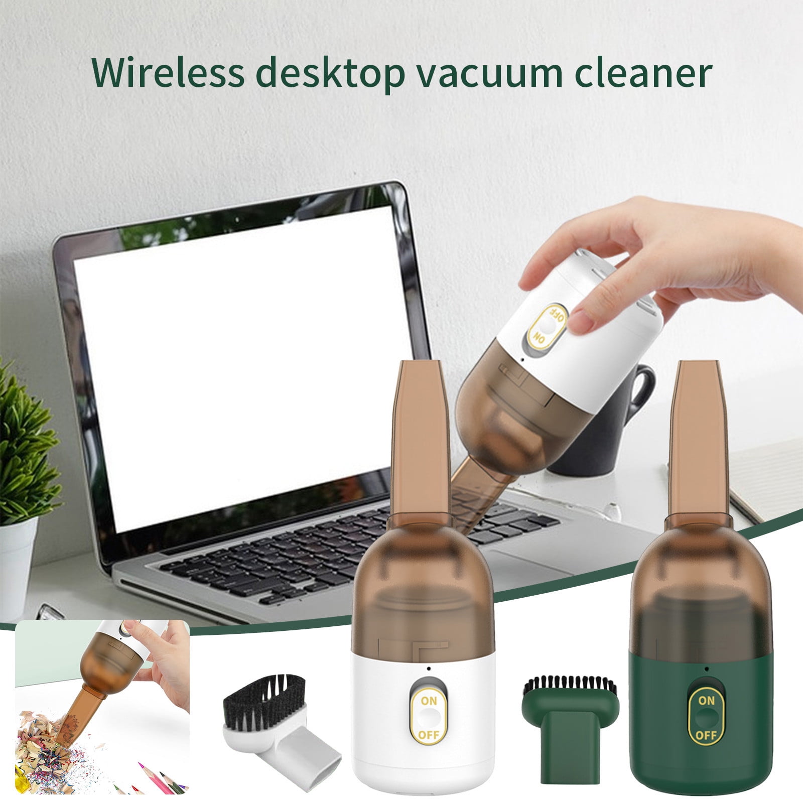 Midsumdr Cordless Vacuum Cleaner Desktop Vacuum Cleaner for Cleaning ...