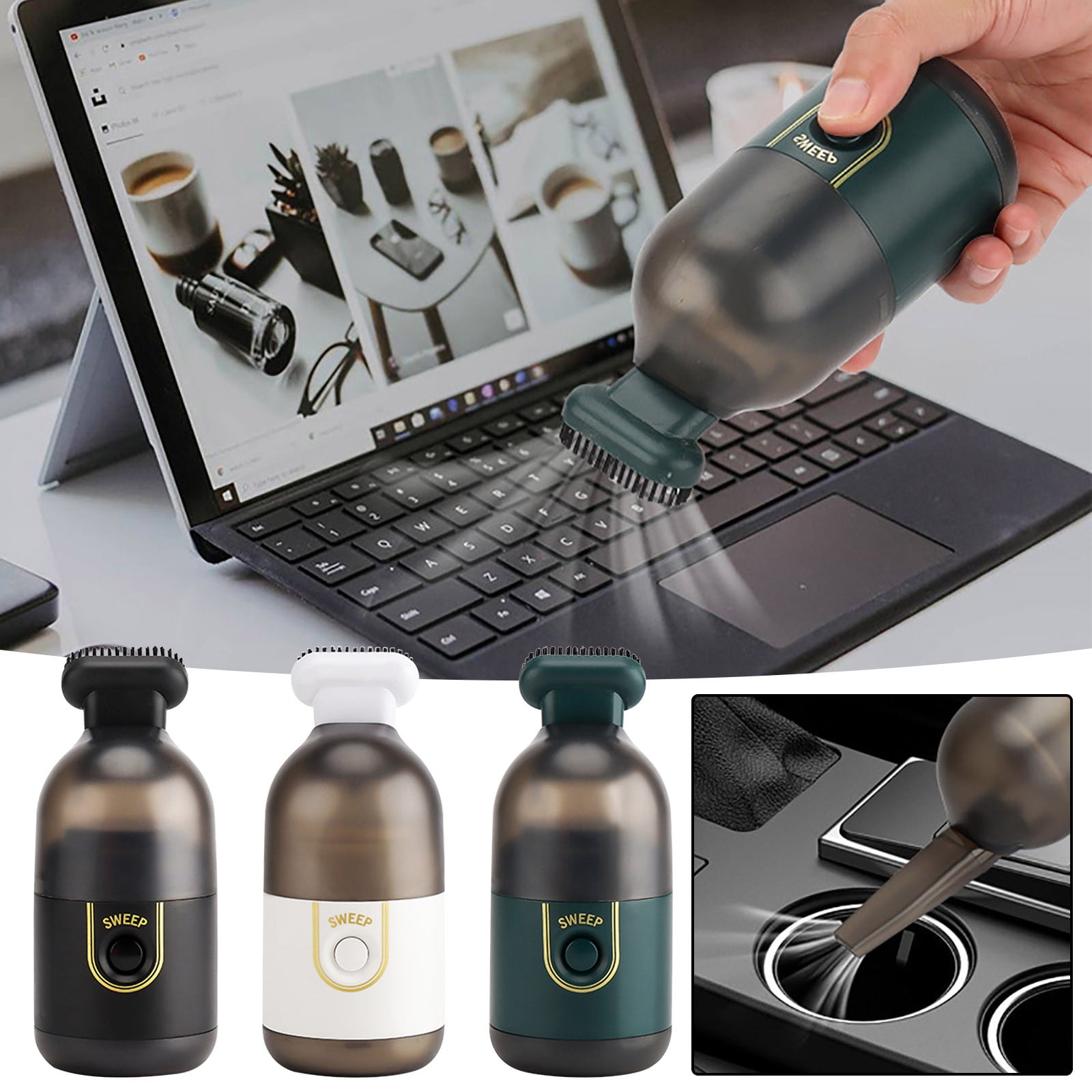 Midsumdr Cordless Vacuum Cleaner Handheld Vacuum Desktop Vacuum Cleaner ...