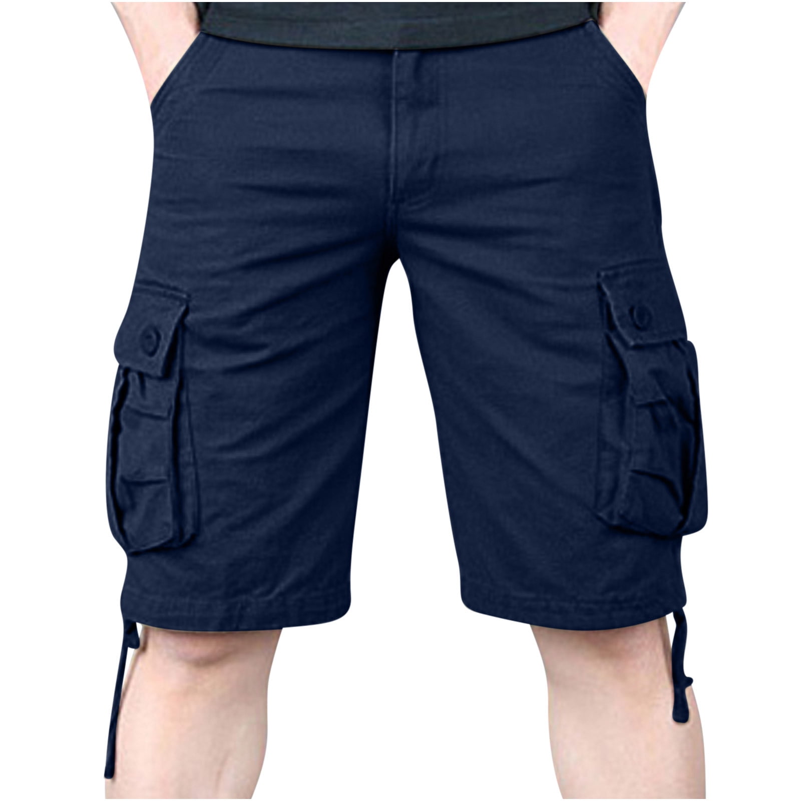 Midsumdr Mens Cargo Shorts Plus Size Multi-Pockets Relaxed Summer Beach ...