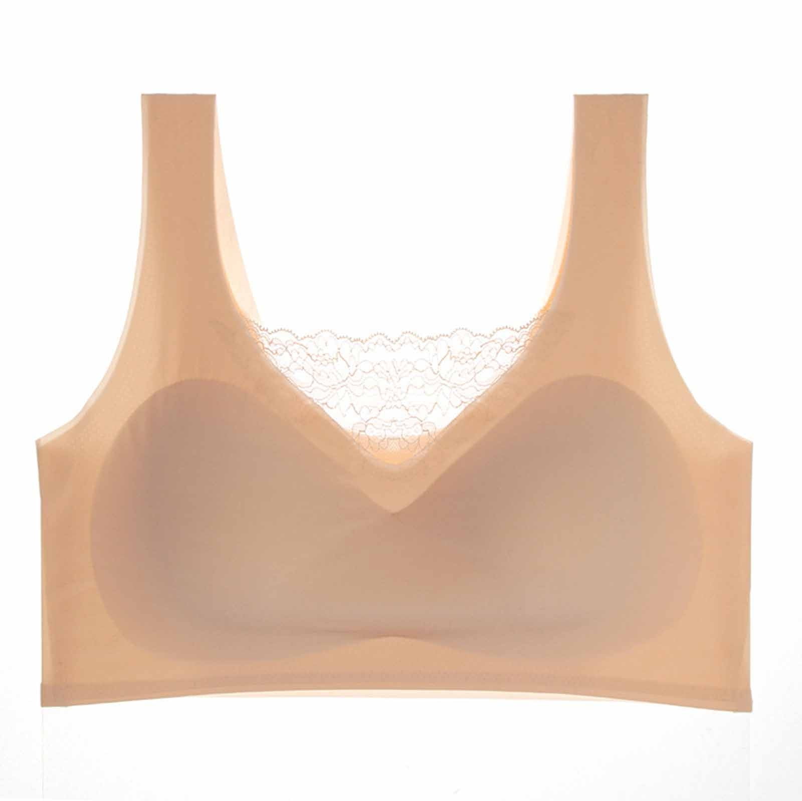 Midsumdr Seamless Racerback Wireless Sports Bra for Women with ...