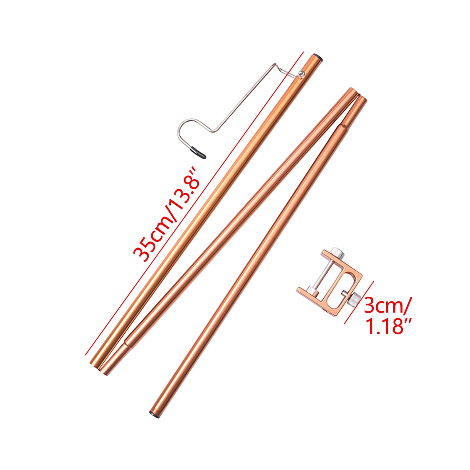Midsumdr Shower Door Hooks Outdoor Multi-function Light Pole Portable ...