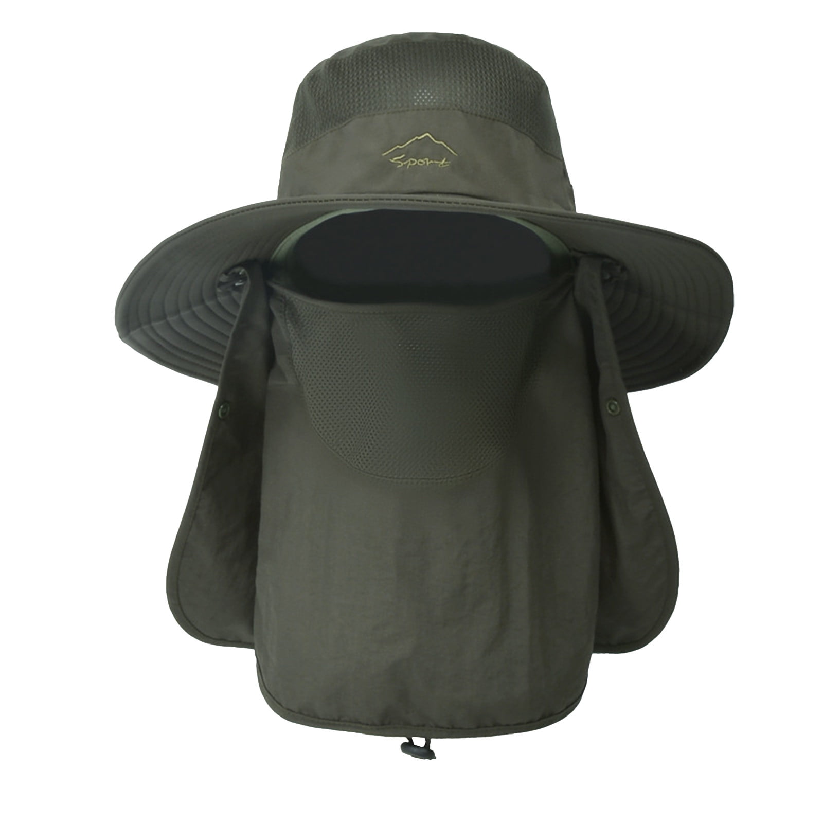 Midsumdr Sun Cap Fishing Hat Baseball Cap with Face Neck Cover Flap ...
