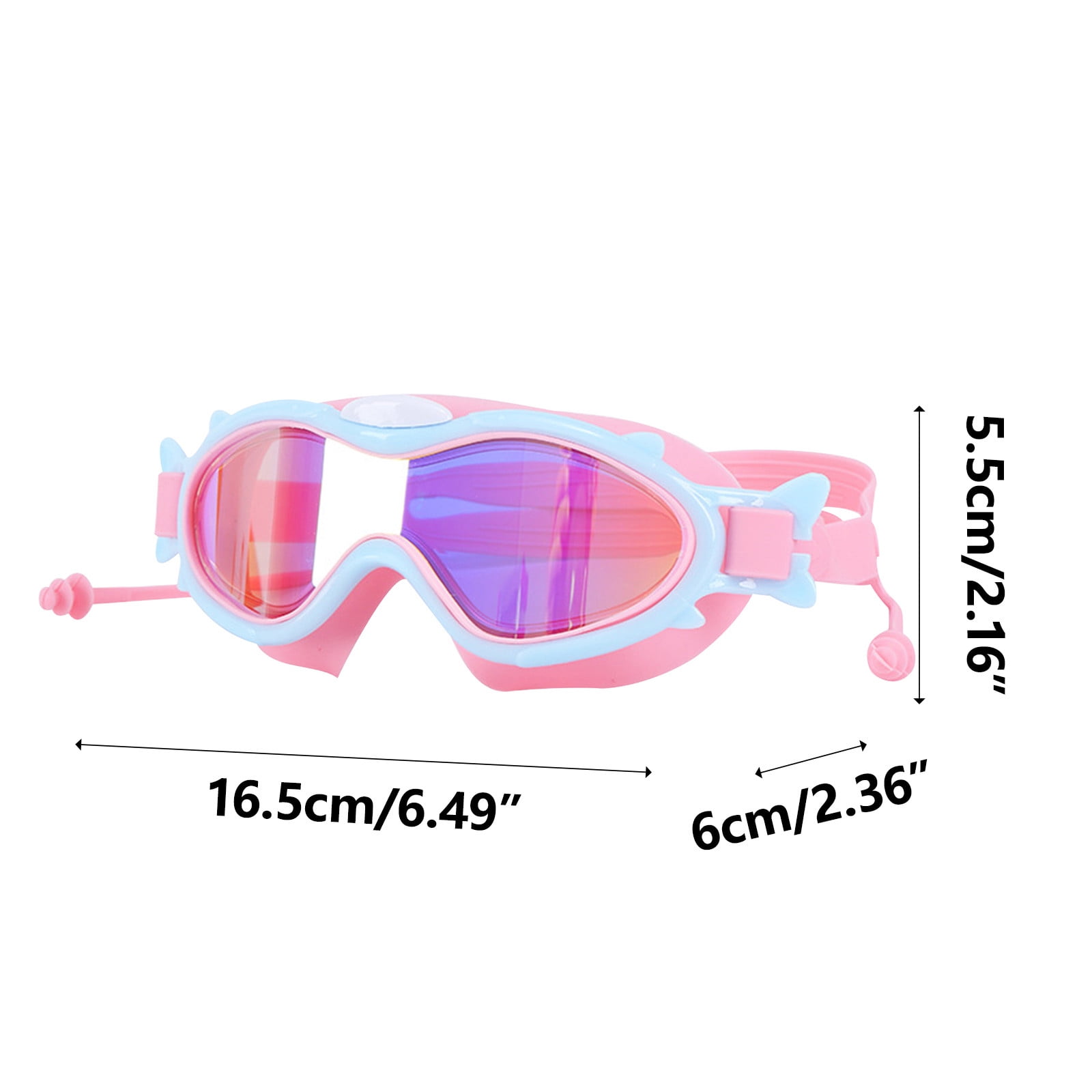 Midsumdr Swimming Pool Tools Kids Swim Goggles For Age 3-15, 1 Pack ...