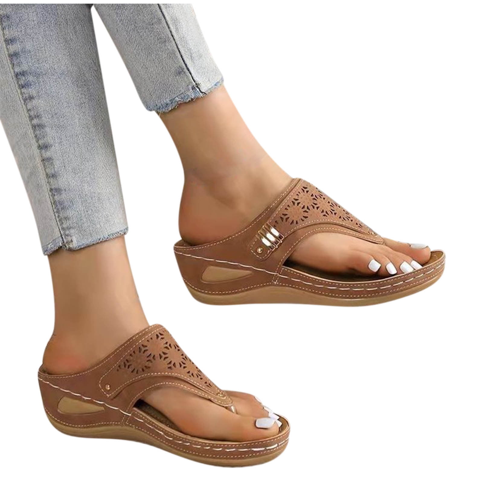 Midsumdr Womens Sandals with Arch Support Women's Barret Comfort Sandal ...