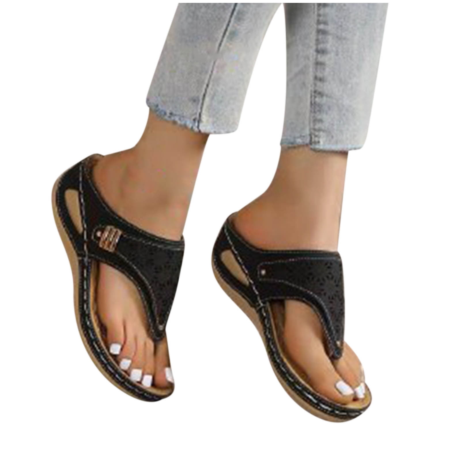 Midsumdr Womens Sandals with Arch Support Women's Barret Comfort Sandal ...