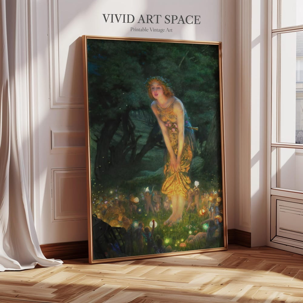 Midsummer Eve By Edward Robert Hughes, Pre-Raphaelite Painting Print ...