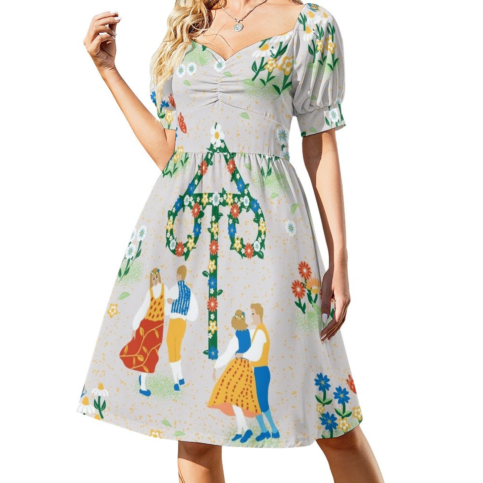 Midsummer Maypole Dance Dress summer dress for women 2025 summer dress ...