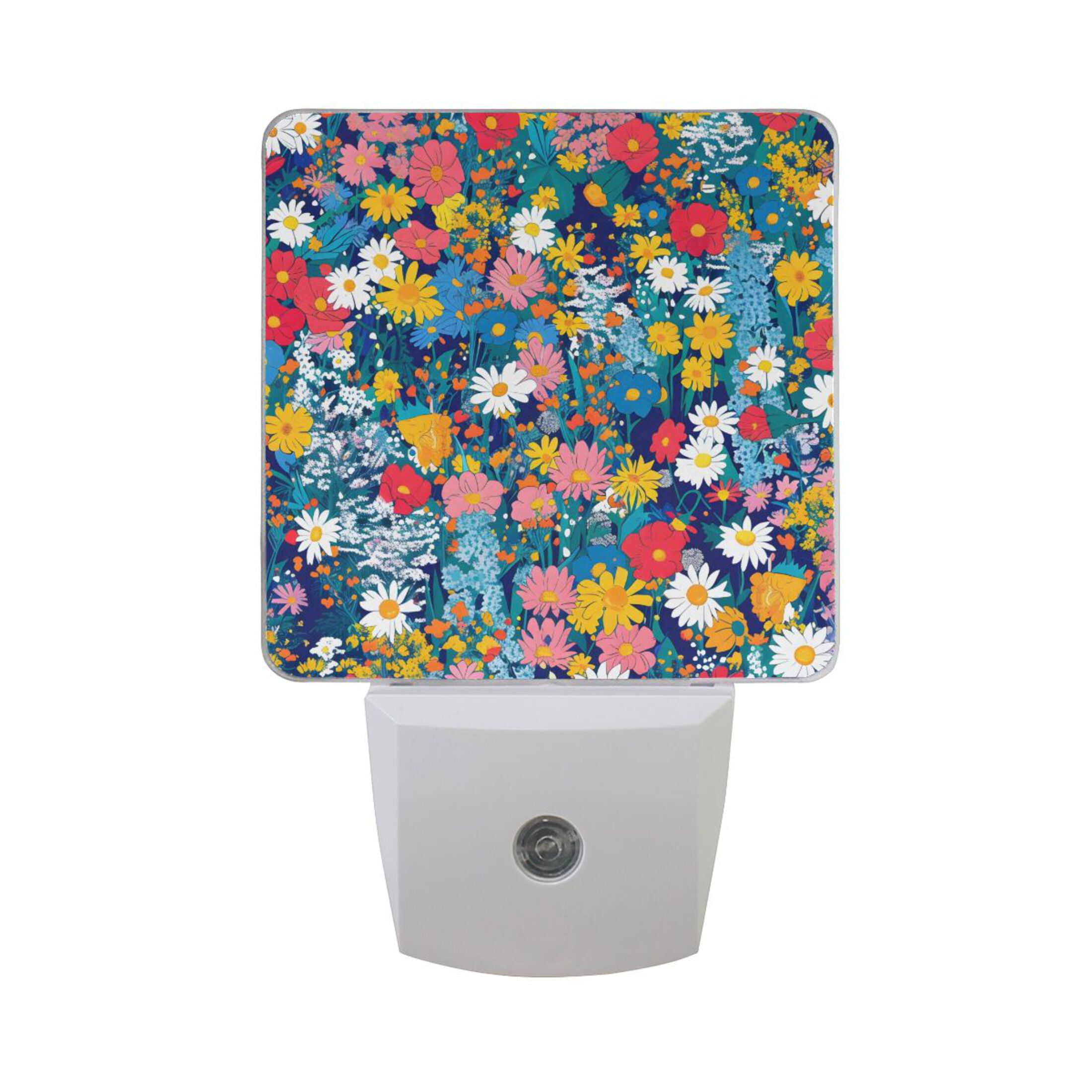 Midsummer Meadows Flower Night Light 2 Pack LED Nightlight Plug into ...