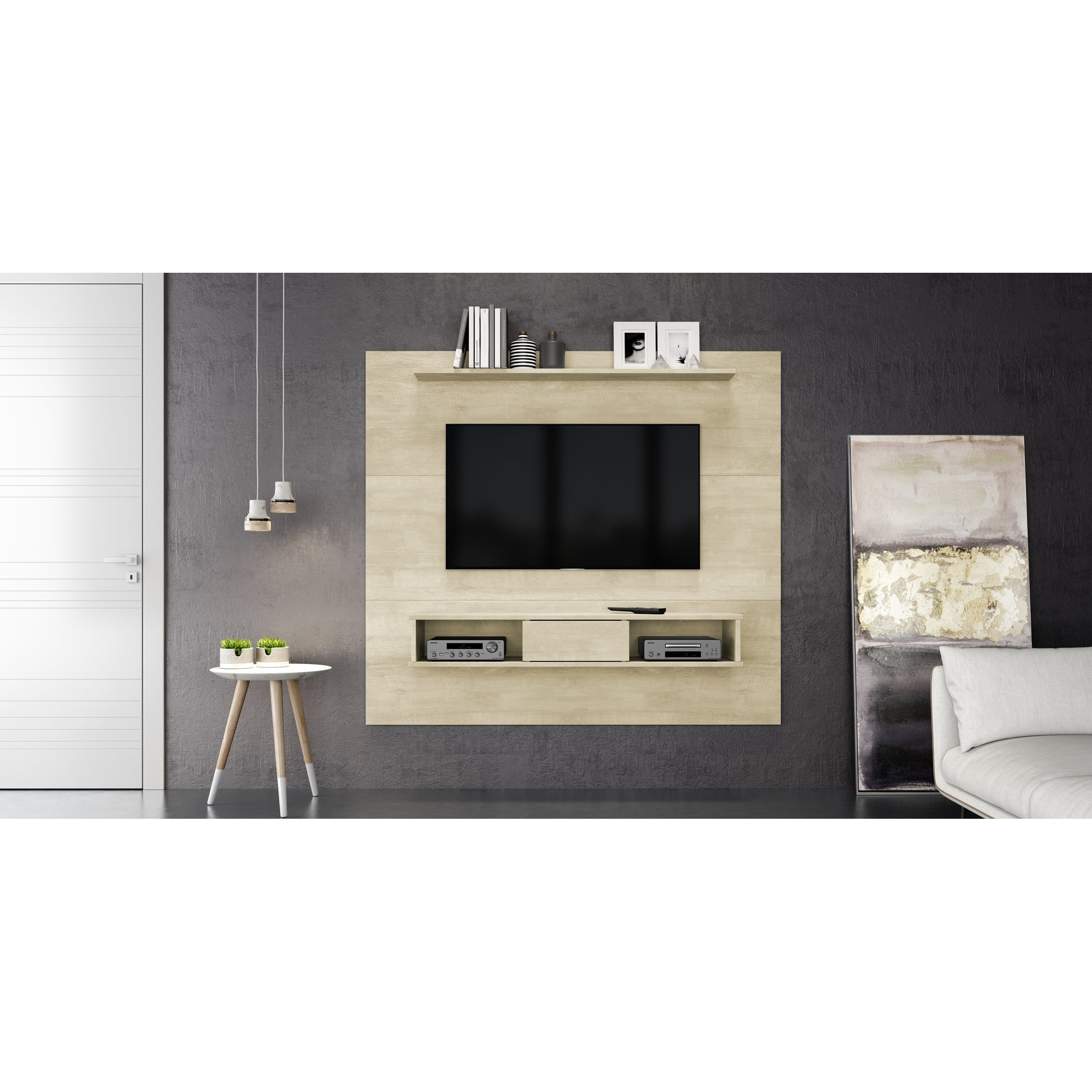Midtown Concept 2-shelf Engineered Wood 70-inch TV Board for Flat ...