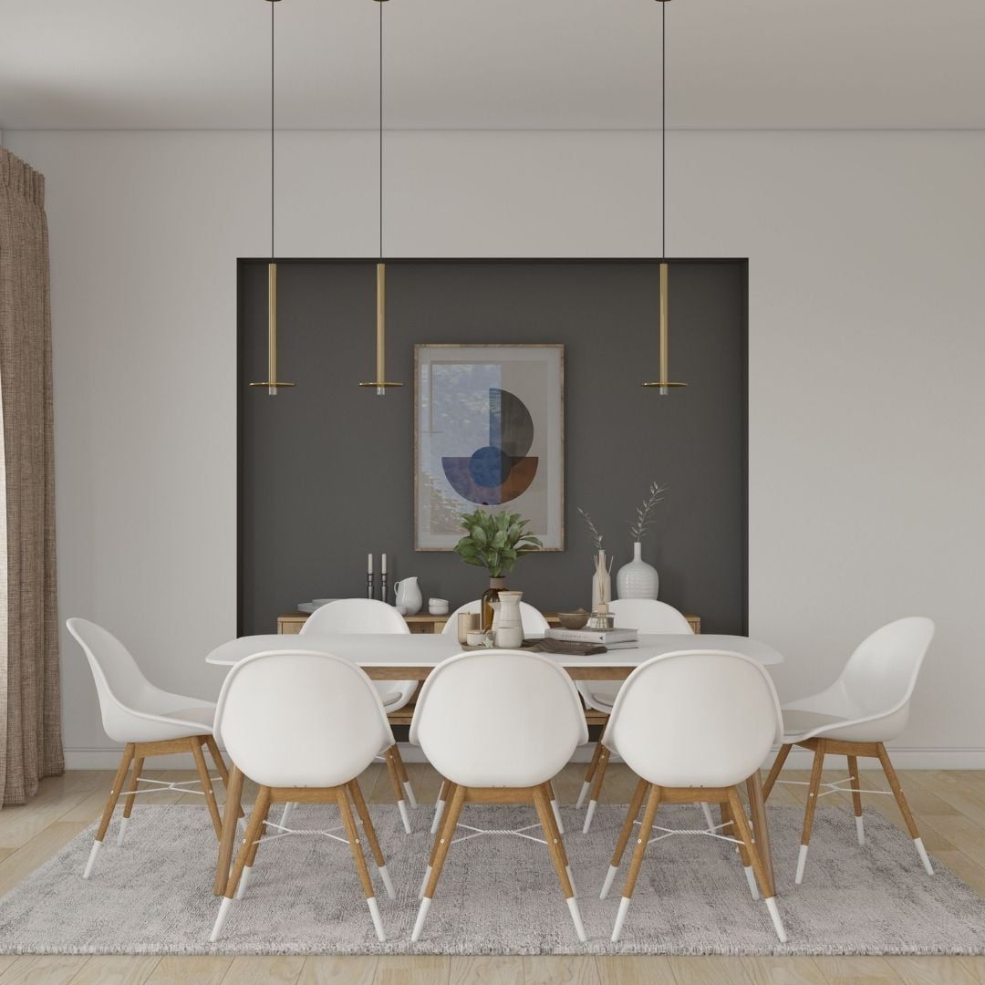 Midtown Barrow 9-Piece Indoor Dining Set - Modern Design - Walmart.com