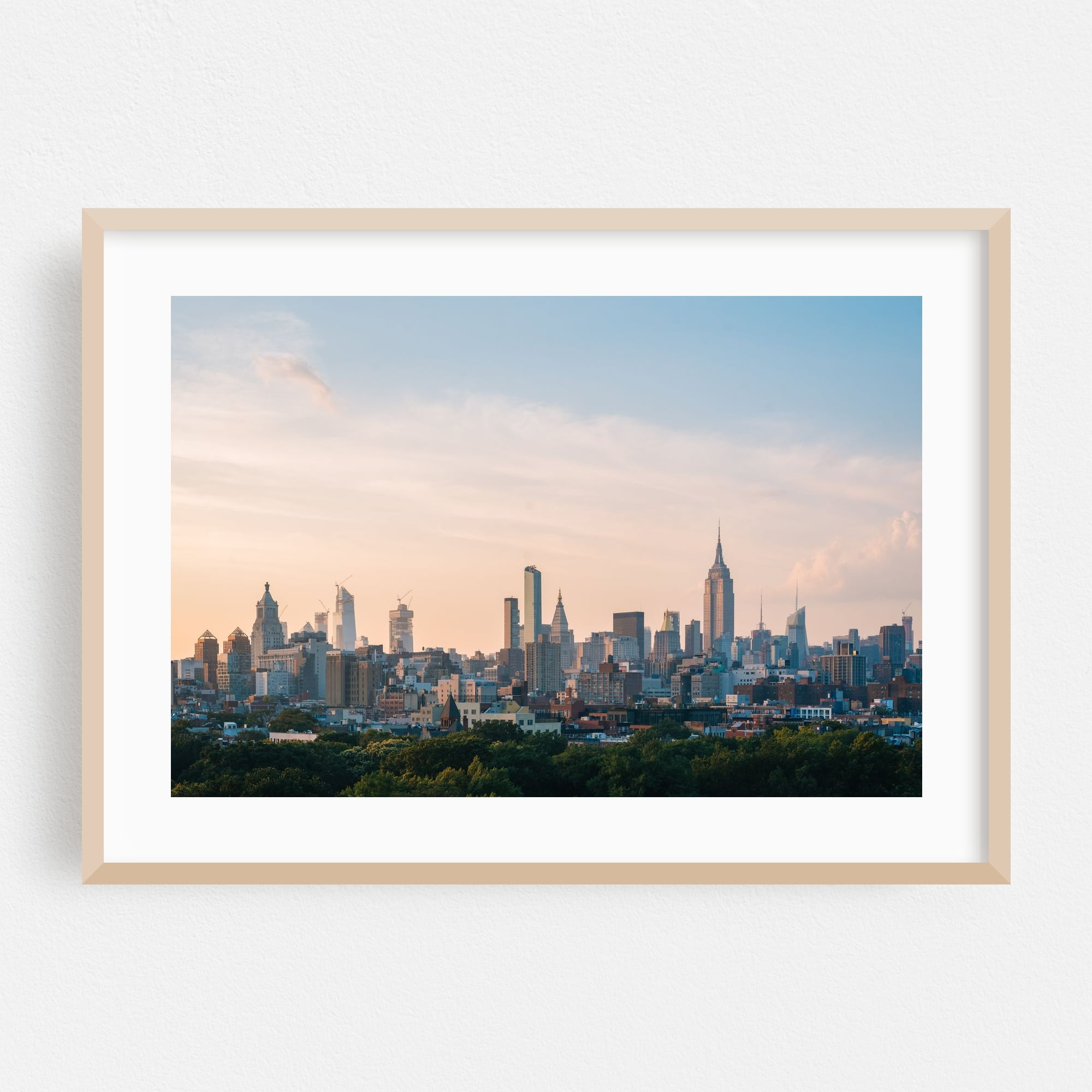 Midtown Views 01 - Manhattan New York Photography Oak Framed Wall Art ...