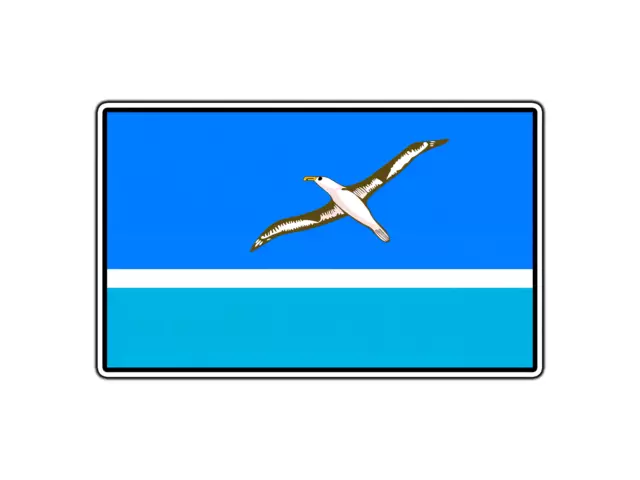 Midway Islands Flag Waterproof Sticker Phone Decal Water Bottle ...
