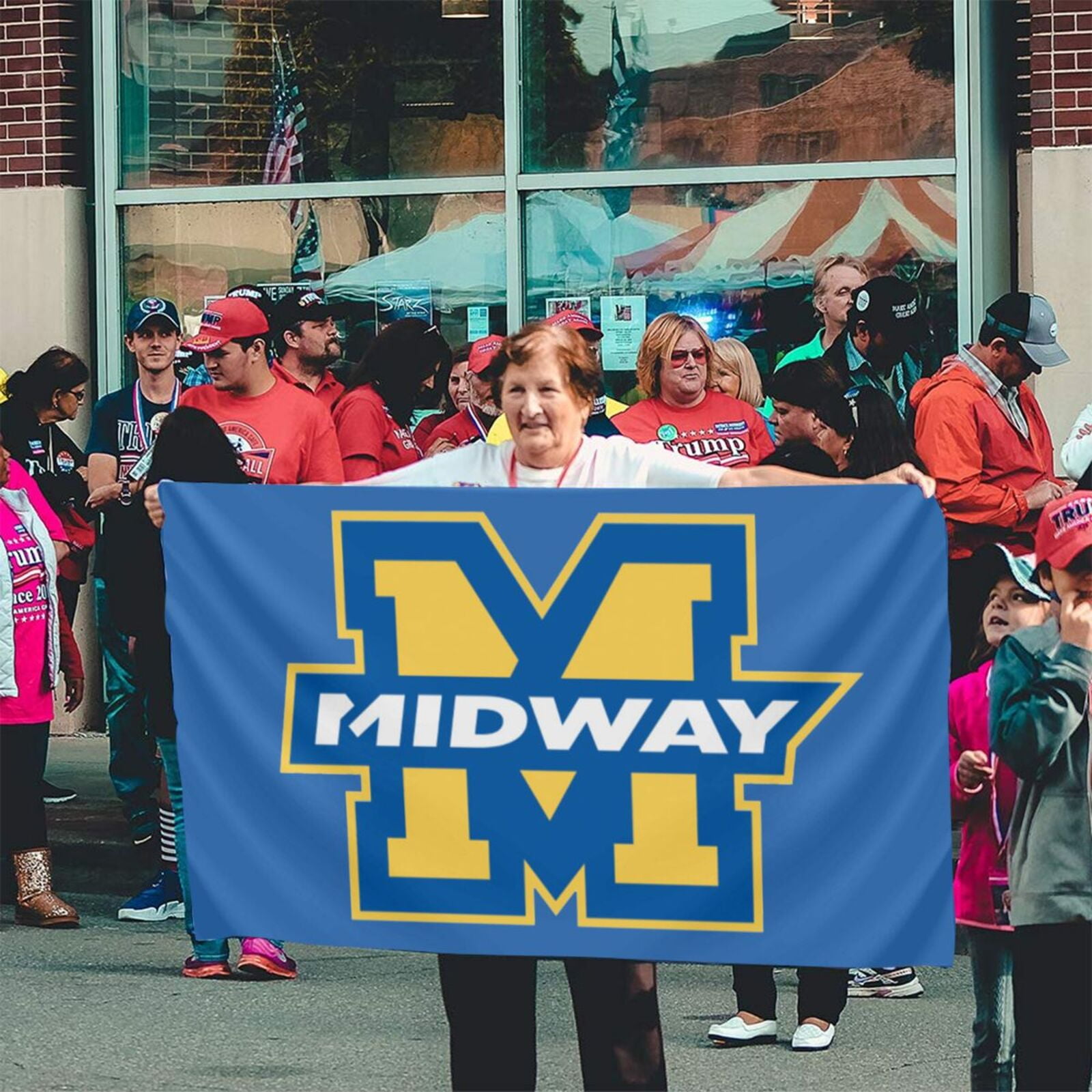 Midway University Logo Banner Breeze Flag Outdoor Flags Home Flag ...