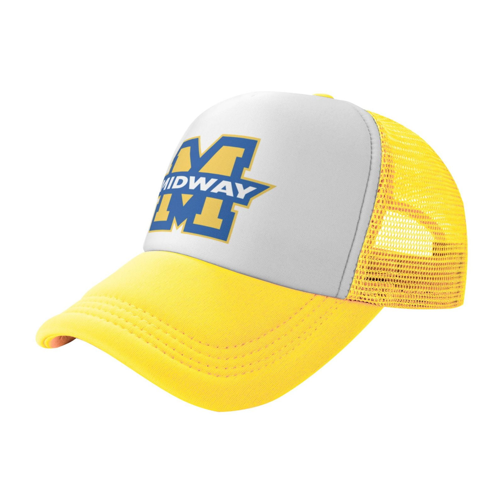 Midway University Logo Mesh Baseball Snapback Hat Trucker Hat For Men ...