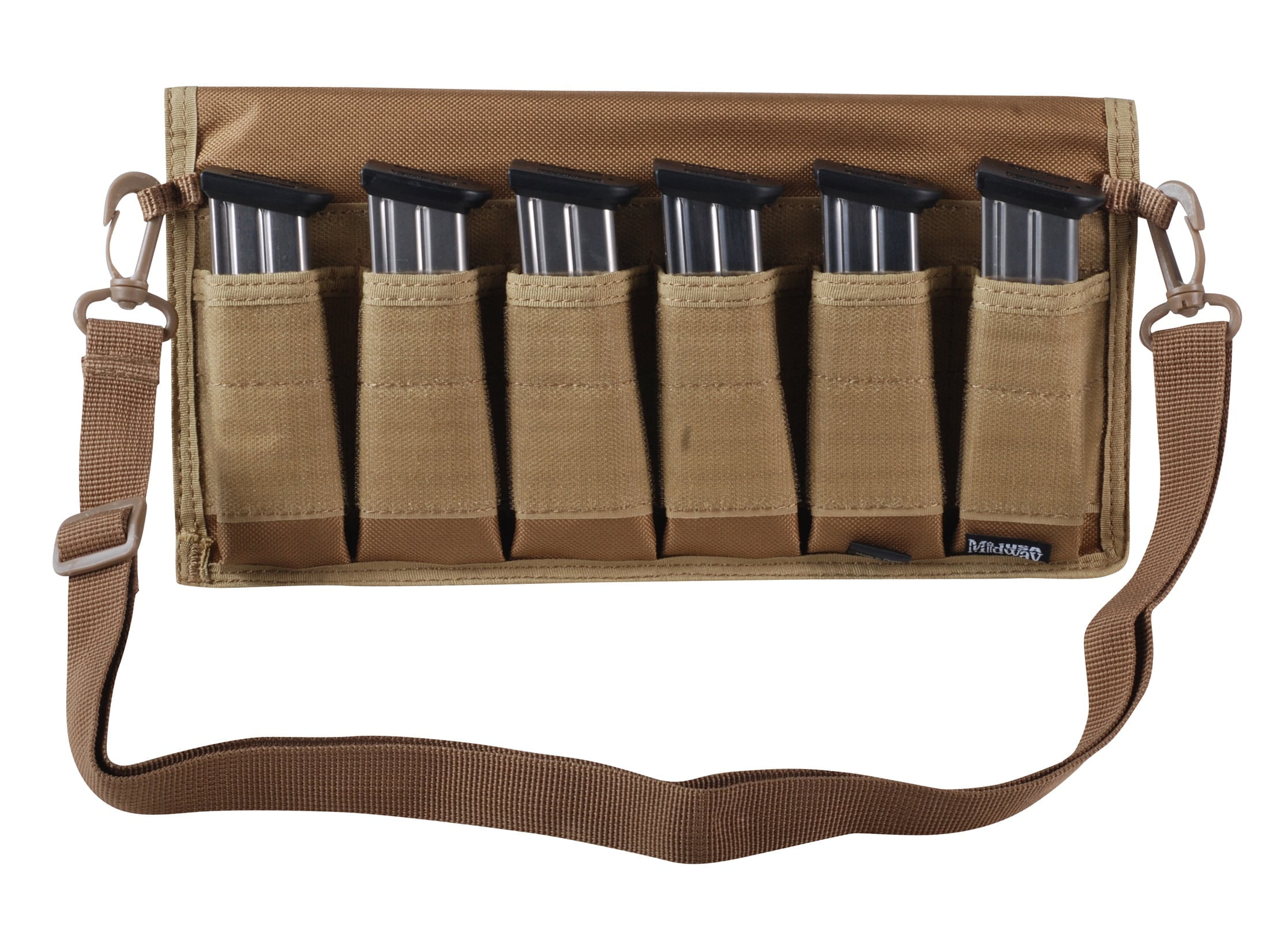 MidwayUSA Double Stack Pistol 6 Magazine Pouch Coyote - Walmart.com