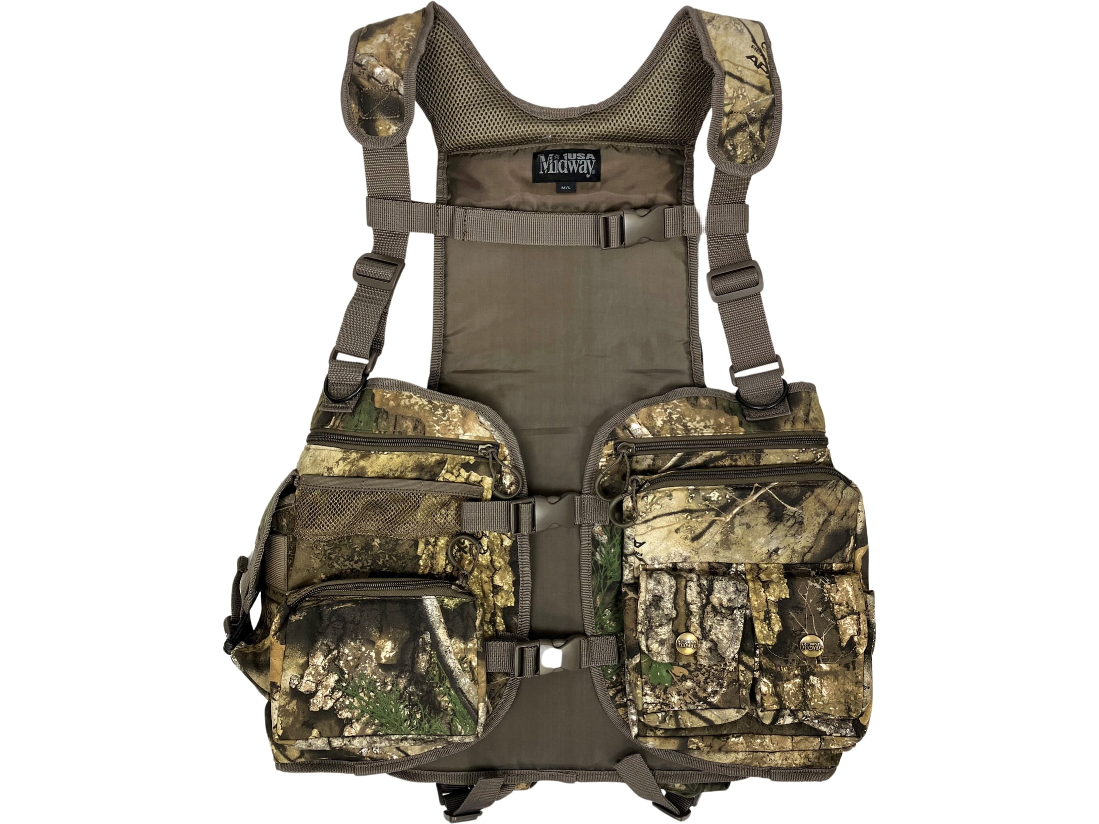MidwayUSA Full Strut Turkey Vest Realtree APX M/L - Walmart.com