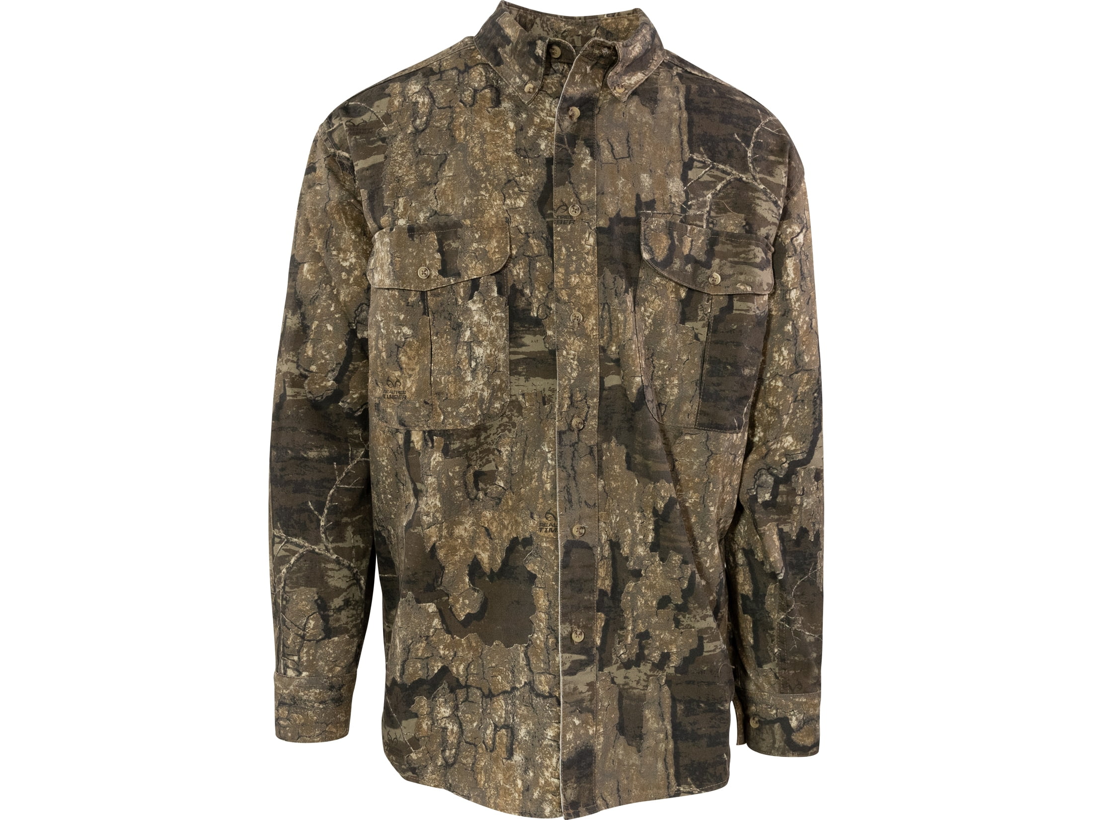MidwayUSA Men's All Purpose Field Long Sleeve Shirt Realtree Timber ...