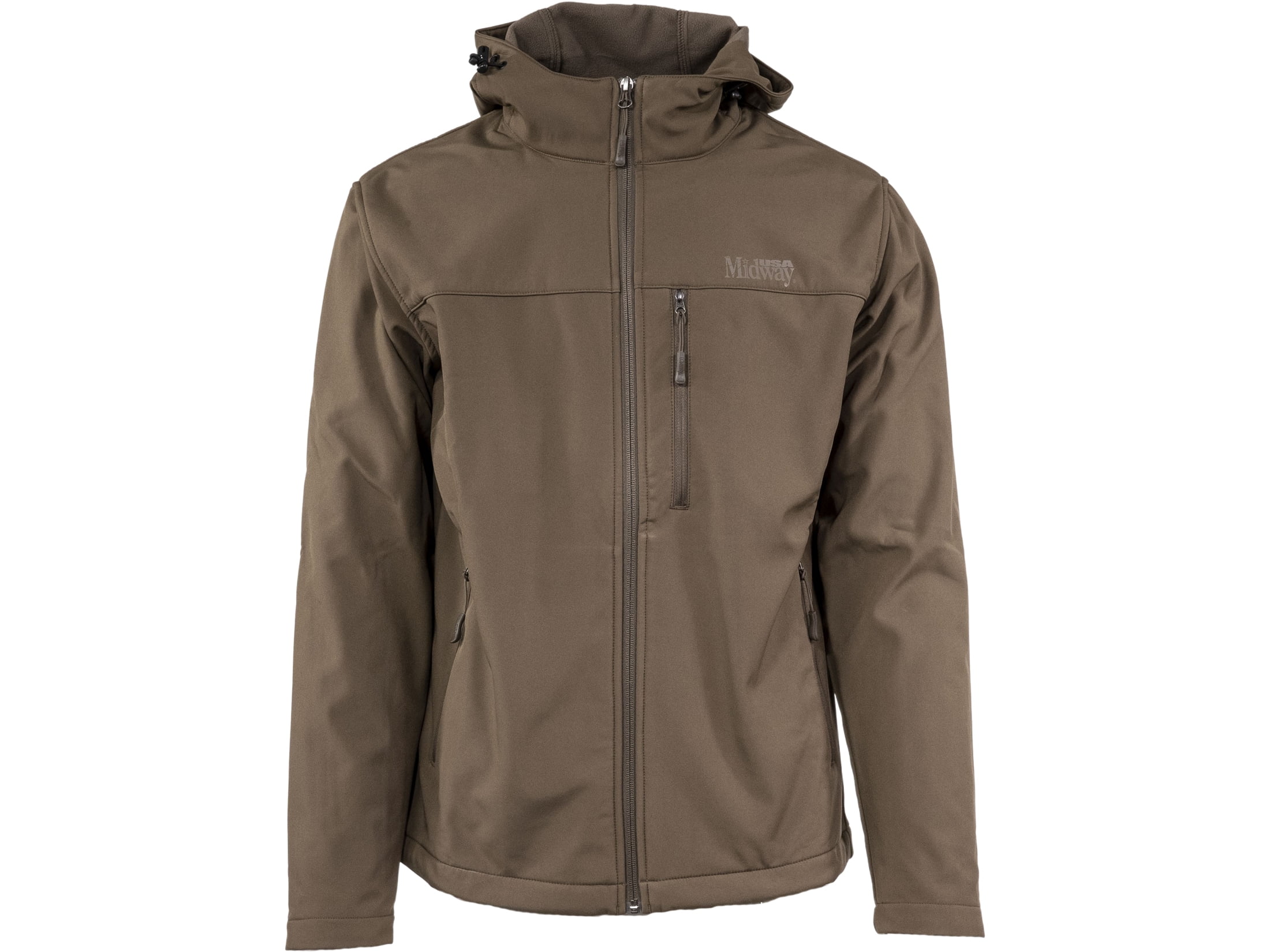 MidwayUSA Men's Firesteel Hooded Softshell Jacket Hawk Brown 3XL ...
