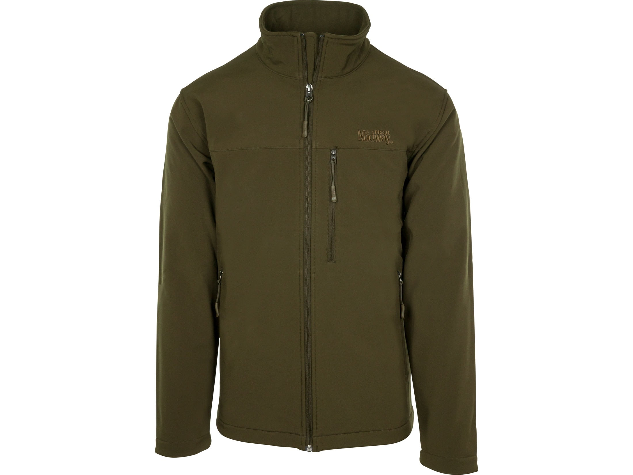 MidwayUSA Men's Firesteel Softshell Jacket Olive Drab Medium - Walmart.com