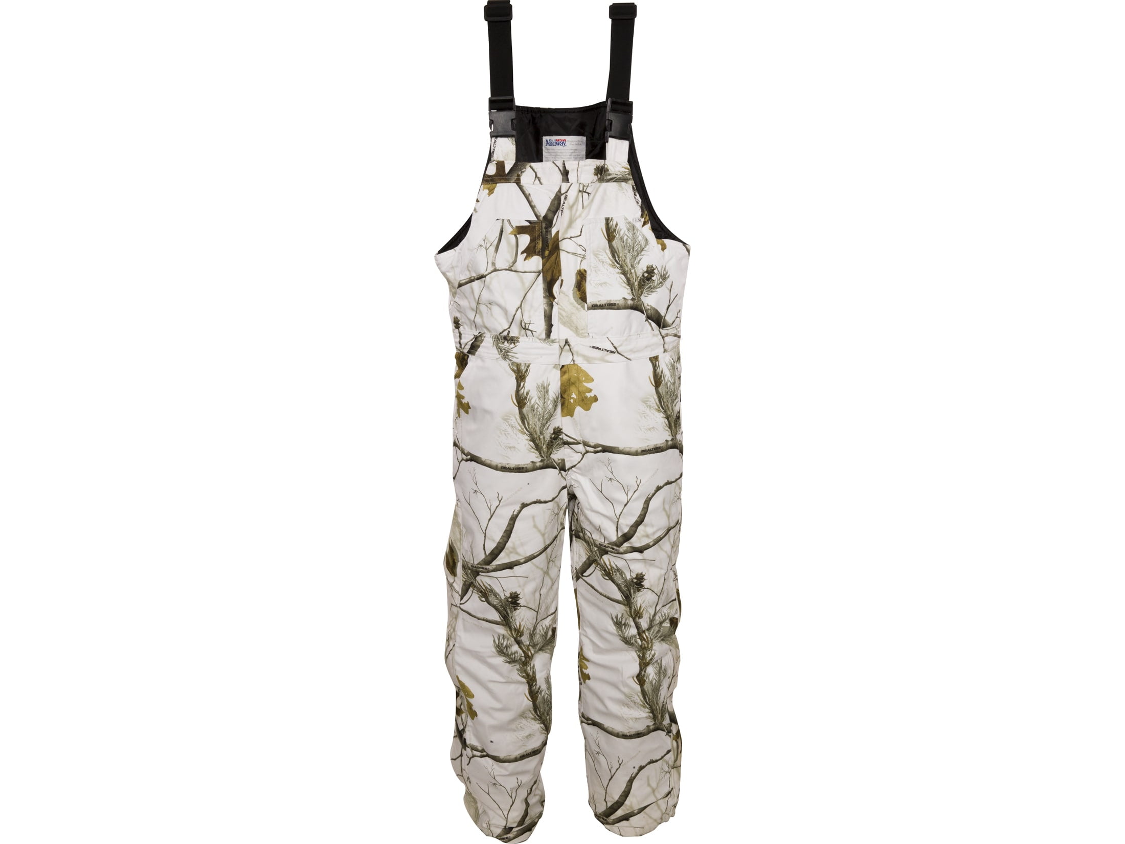 MidwayUSA Men's Hunter's Creek Bibs Realtree Snow Camo Medium - Walmart.com