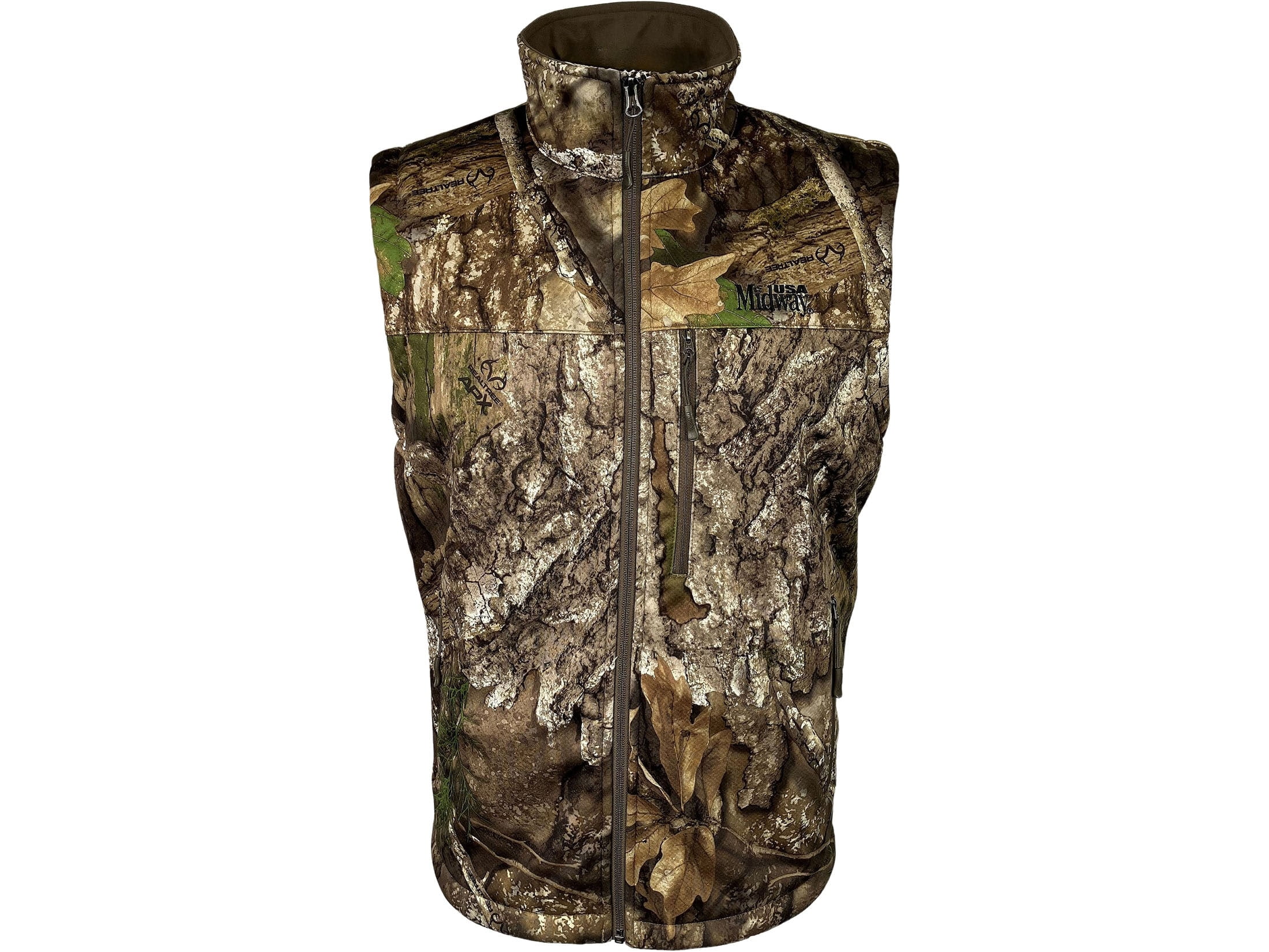 MidwayUSA Men's Full Season Soft Shell Insulated Vest Realtree APX 3XL ...