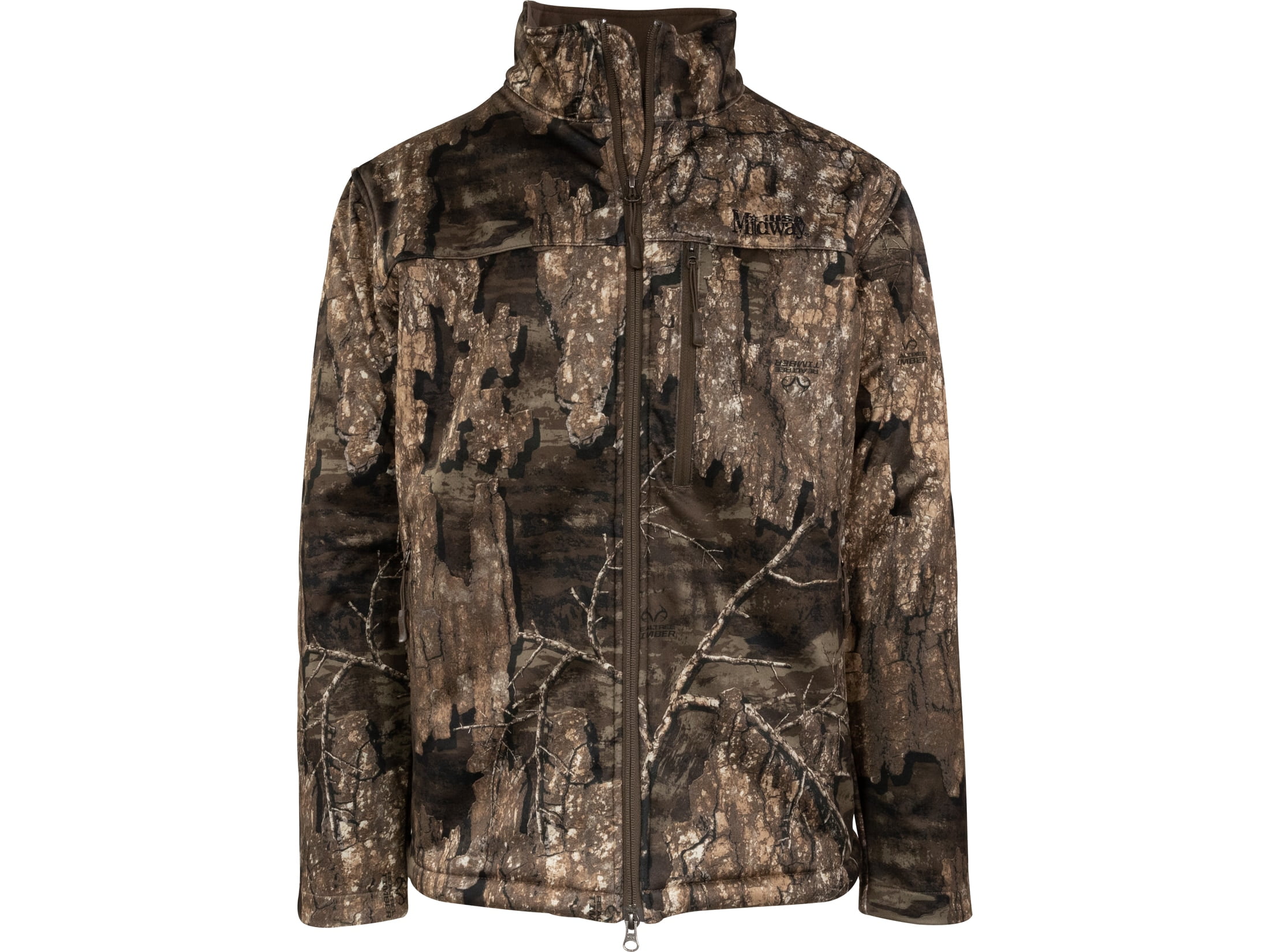 MidwayUSA Men's Full Season Softshell Jacket Realtree Timber Medium ...