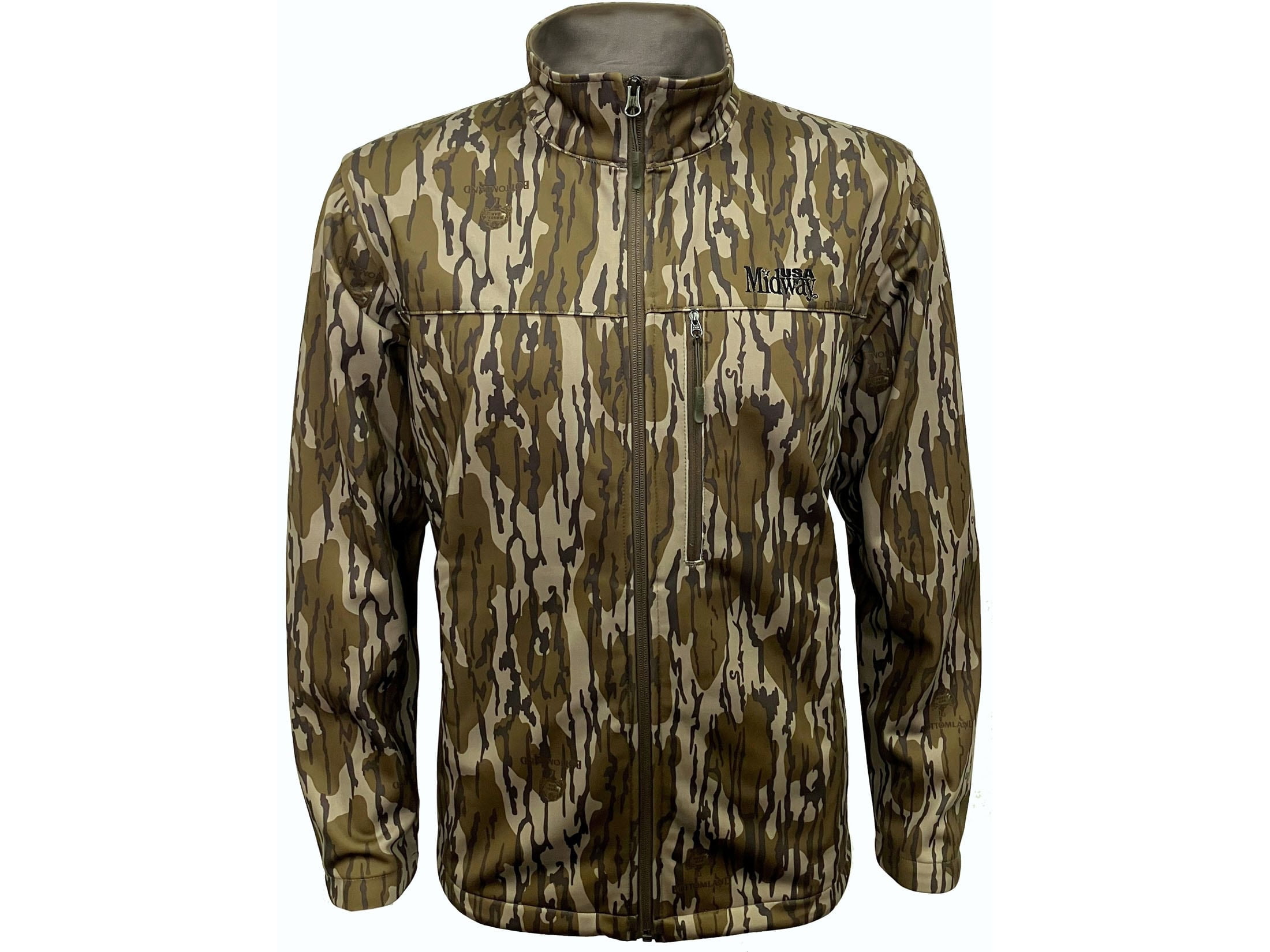 MidwayUSA Men's Stealth Softshell Jacket Mossy Oak Original Bottomland Medium - Walmart.com