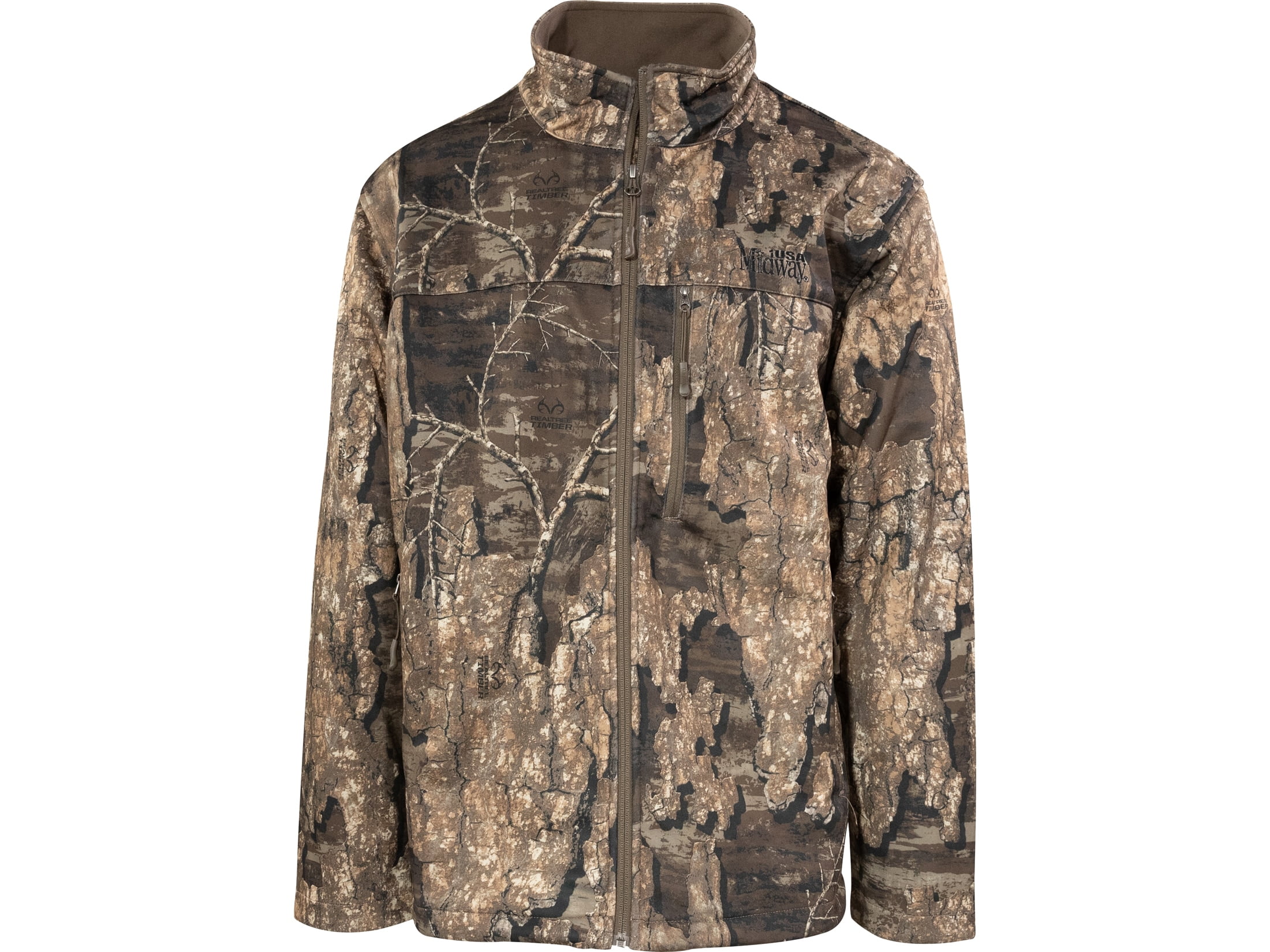 MidwayUSA Men's Stealth Softshell Jacket Realtree Timber XL Tall ...