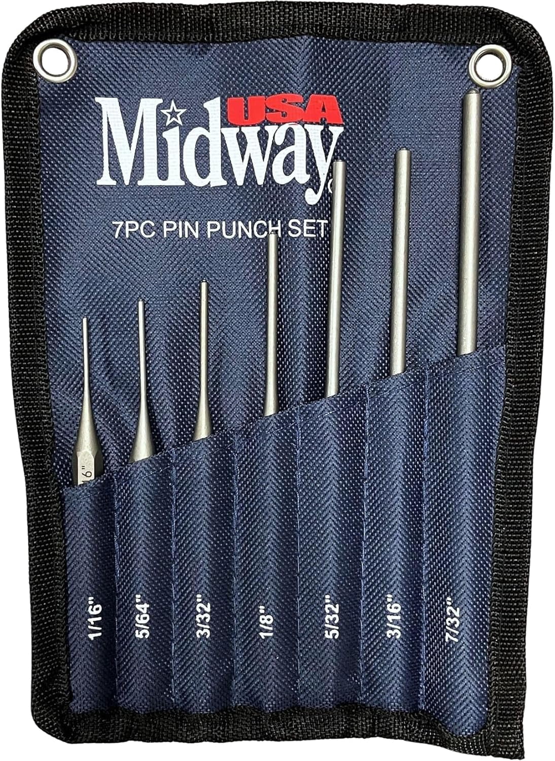 MidwayUSA Roll Pin Punch Set 7-Piece Steel - Walmart.com