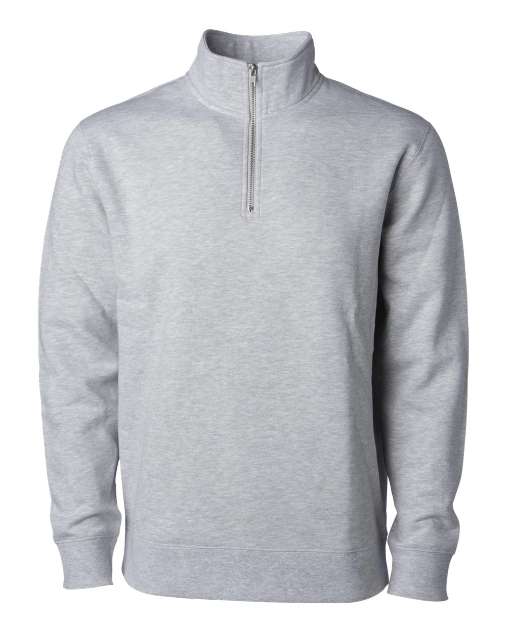 Independent Trading Co. SS4600QZ Midweight Quarter Zip-Grey Heather-S ...