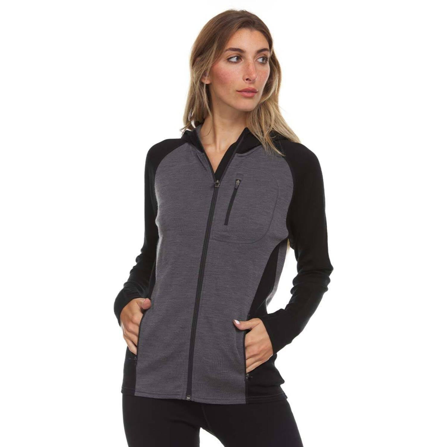 Midweight - Women's Full Zip Hoodie Woolverino - Walmart.com