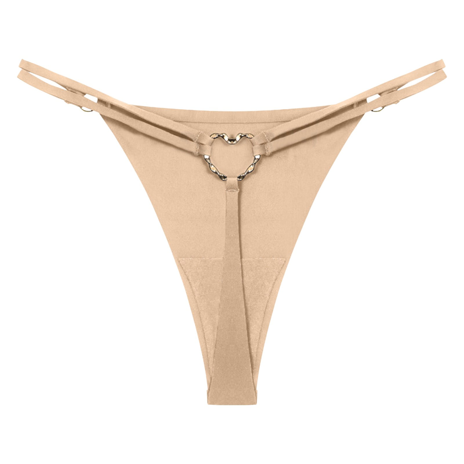 Midwennn Double Strap Thong Underwear Womens Non Back Sexy Buckle Low ...
