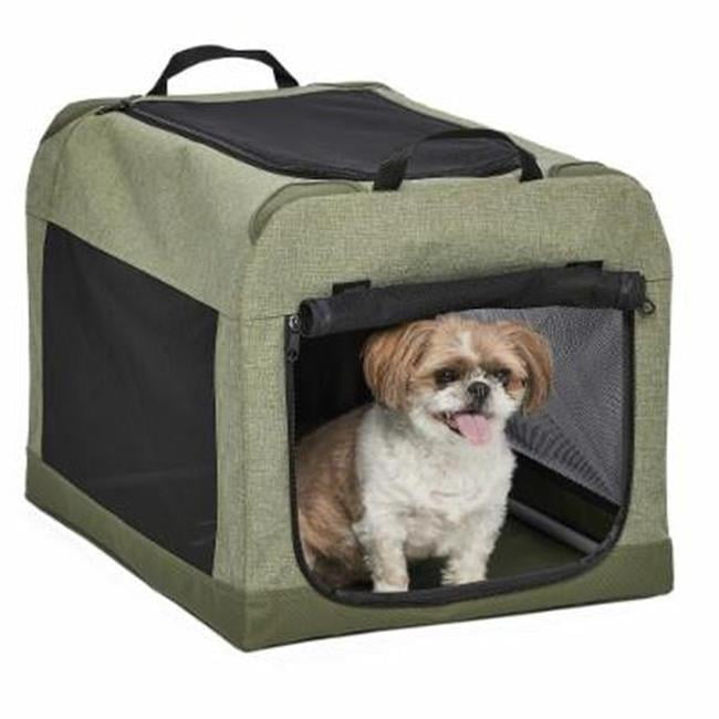 Midwest 277570 24 in. Green Canine Camper Soft Tent Dog Crate - Walmart.com