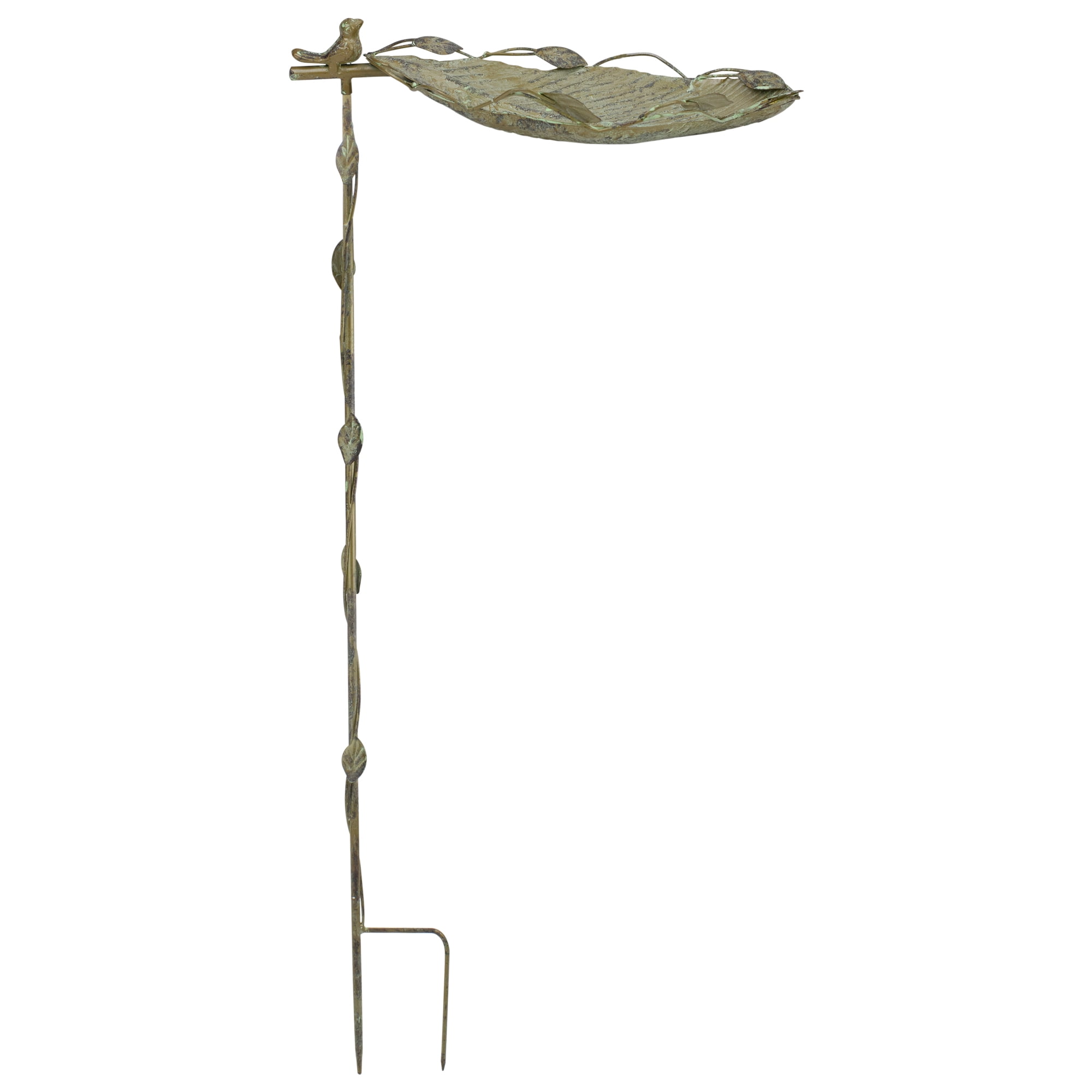 35.5" Iron Weathered Bird Feeder Stake - Walmart.com