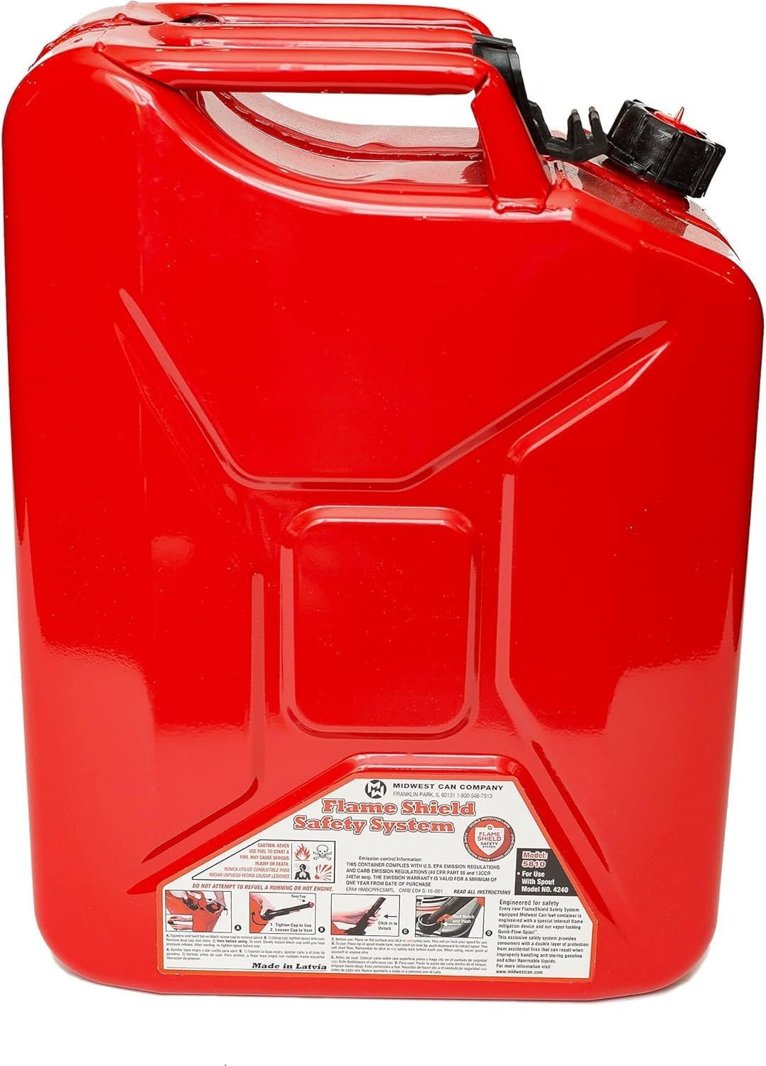 Midwest 5 Gallon Metal "Jerry" Gas Can - Walmart.com