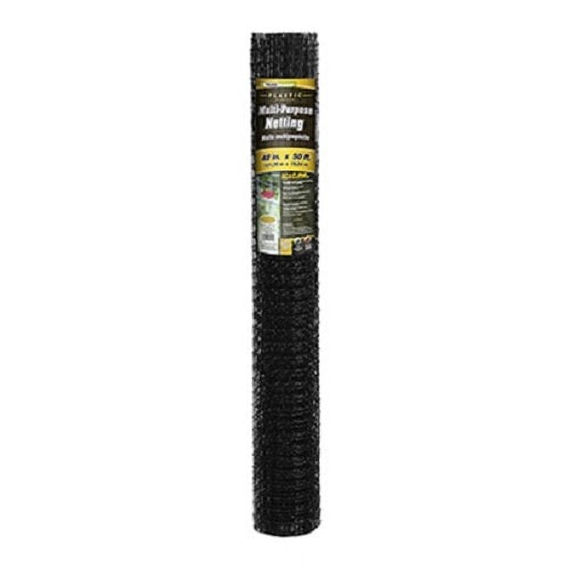 Midwest Air 889524A 4' x 50' Roll Of Black Multi-Purpose Netting Fence ...
