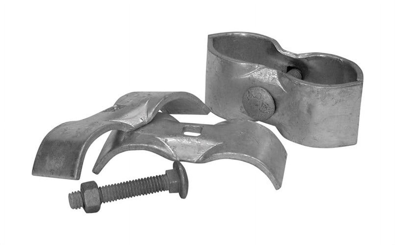 MIDWEST AIR TECHNOLOGIES Galvanized Chain Link Panel Clamp, 1-3/8 x 1-3 ...