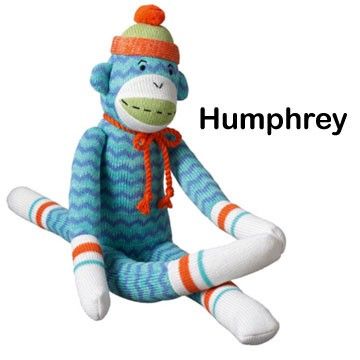 Midwest CBK 279199 Humphrey Medium Blue Zig-Zagmonkey - Acrylic Yarn And Magnet - Walmart.com