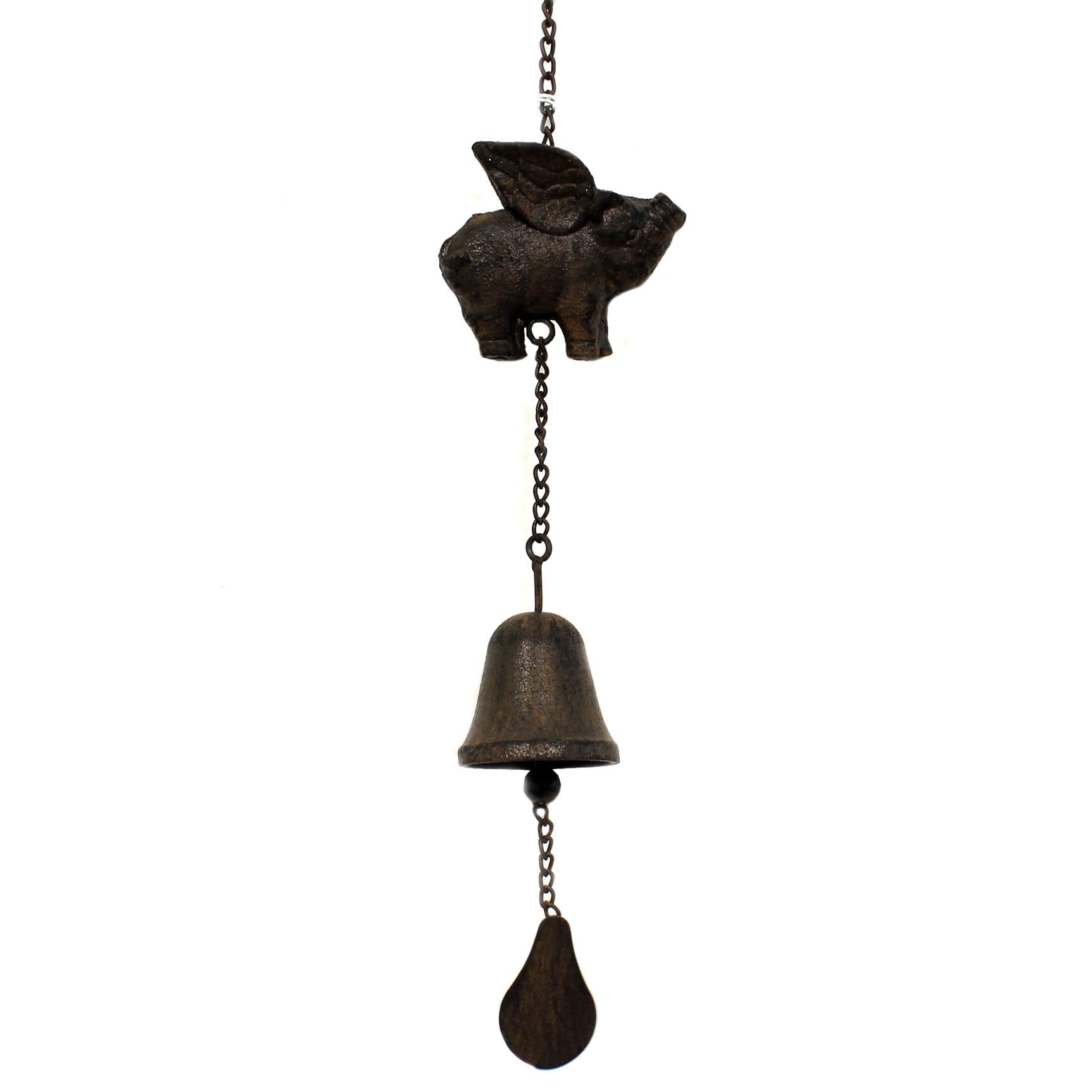 Midwest-CBK Flying Pig With Wings Bell Wind Chime Cast Iron - Walmart.com