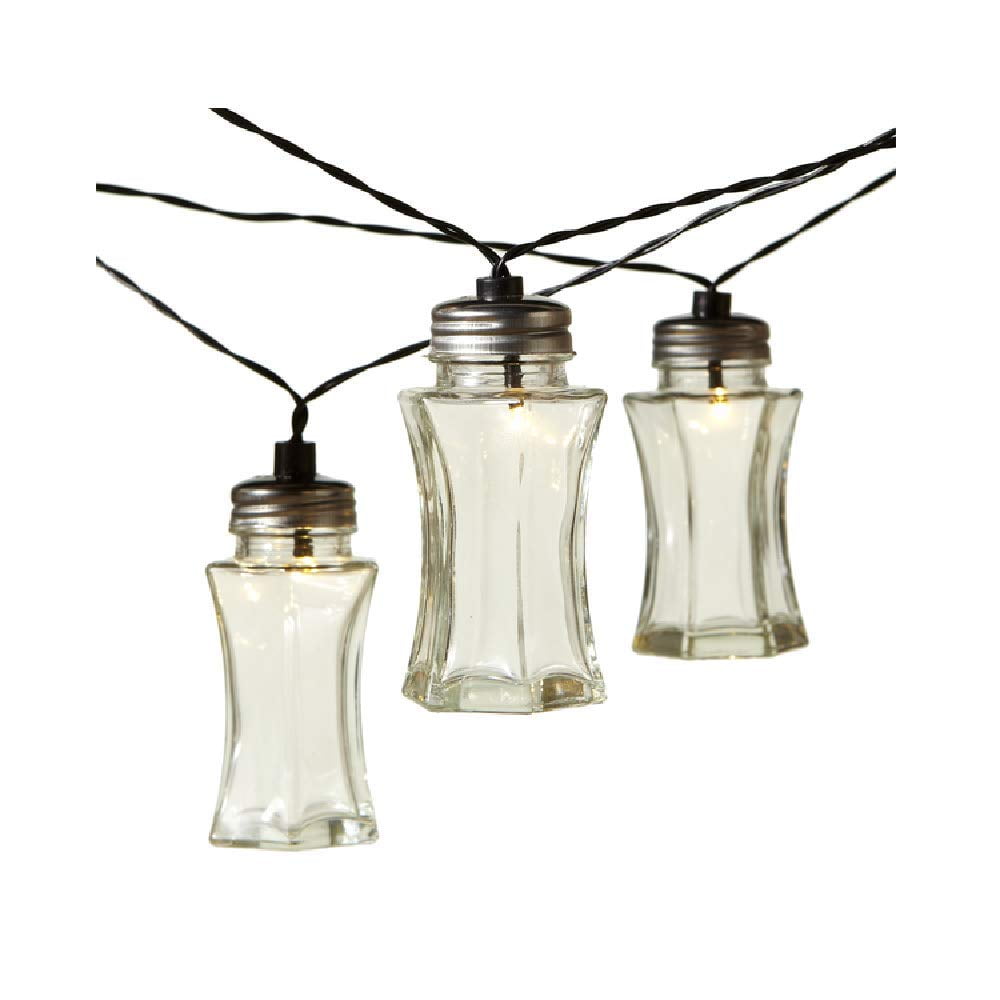 Midwest-CBK Ganz Vintage Slim Jar LED String Light 7 Pieces Set ...