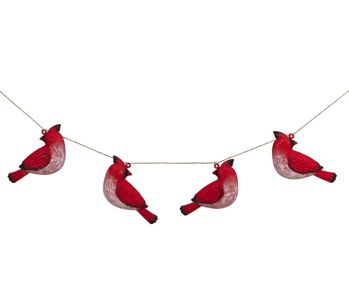 Midwest-CBK Red Cardinal Holiday Garland, Metal, 60 Inch - Walmart.com