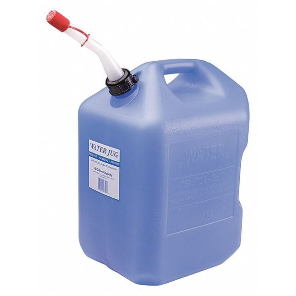 Midwest Can Water Container,6 gal. Cap.,Blue,HDPE 6700 - Walmart.com