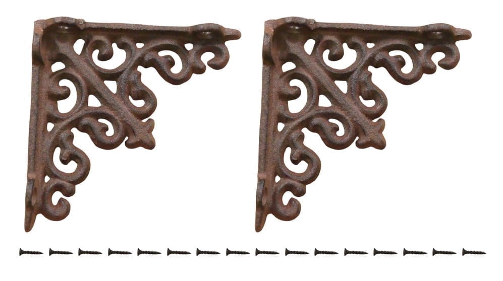 Midwest Craft House 3 3/4" X 3 3/4" Cast Iron Wall Mounted Brackets ...