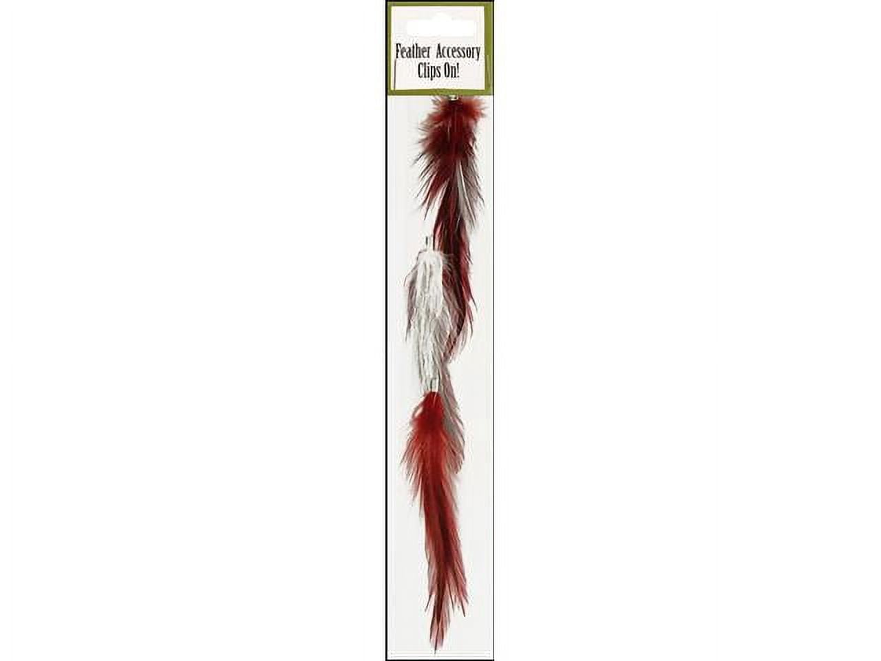 Midwest Design Feather Acc Clip 10" White/Red - Walmart.com