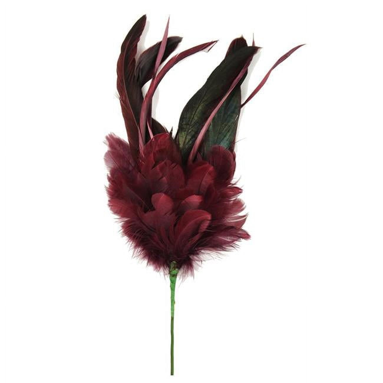 Midwest Design Imports 38514 Feather Floral Stem, 14 in. - Black ...