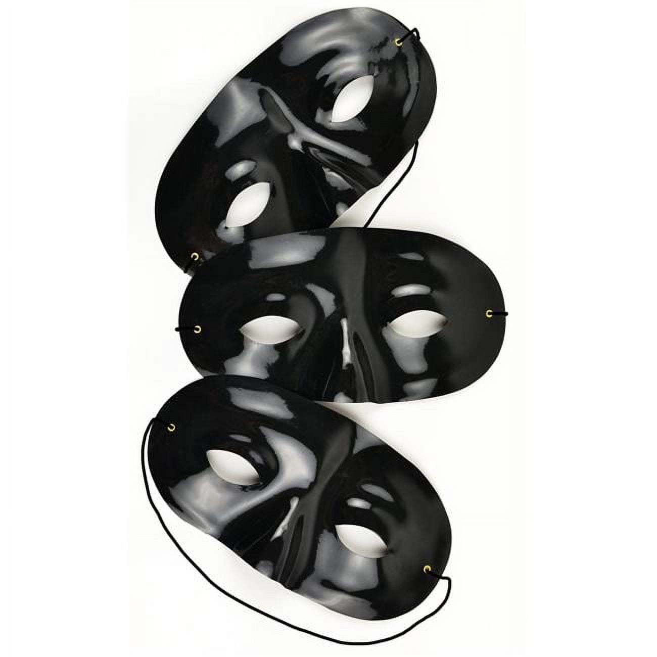 Midwest Design Imports 71013 Black Half Mask - 24 Piece - Walmart.com