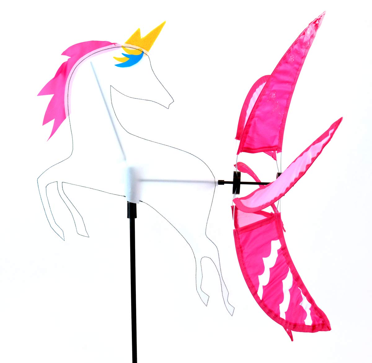 Midwest Design Unicorn Pink Garden Spinner Flag - 38 in - Walmart.com
