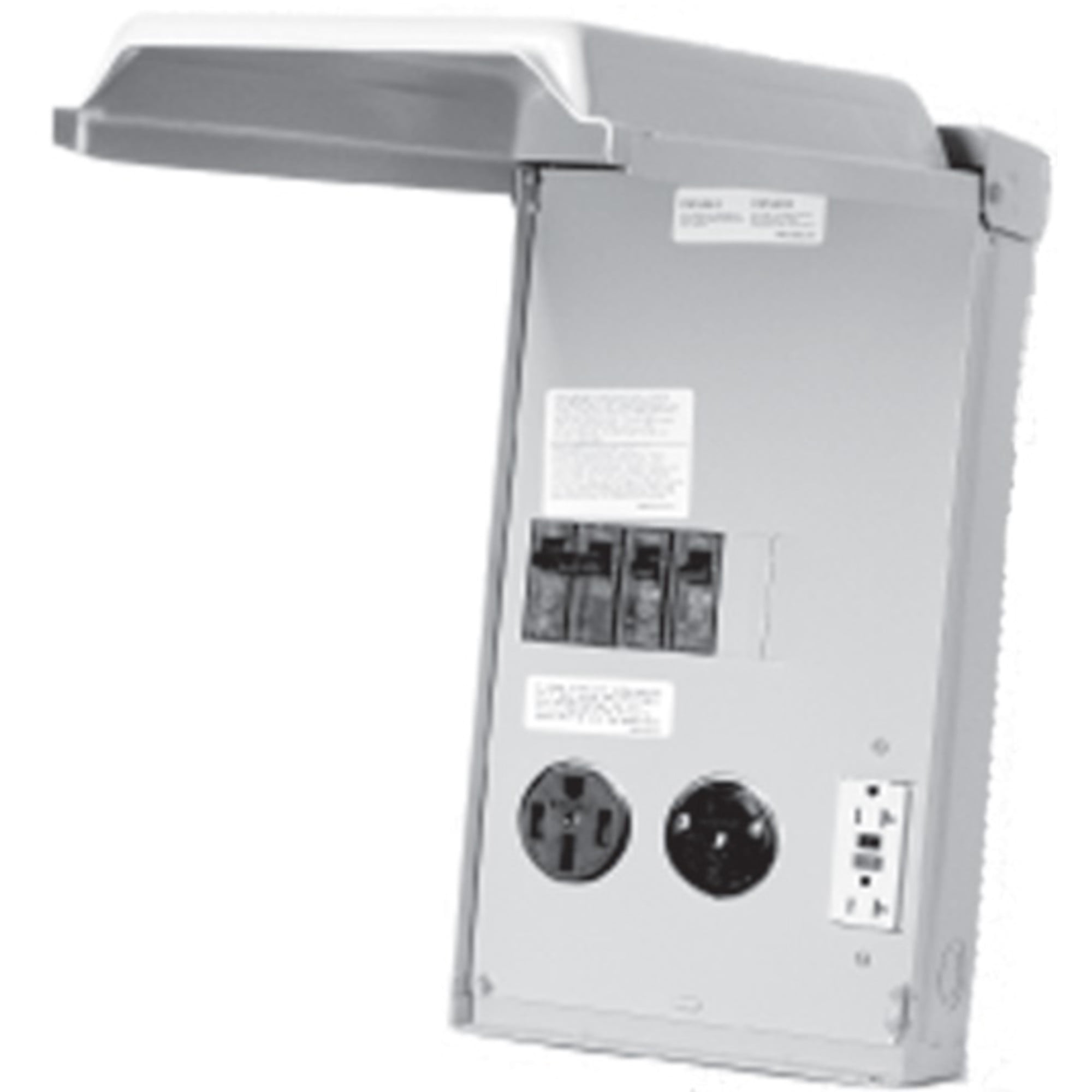 Midwest Electric U075CP6010 100 Amp Outlet Box with GFCI - 120/240V ...