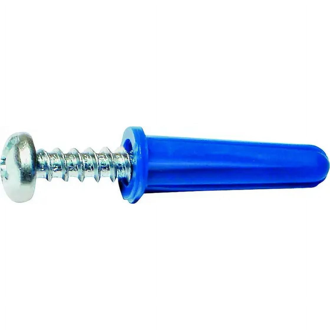 Midwest Fastener 10410 Plastic Conical Anchors With Screws #6-8 By 3/4 ...